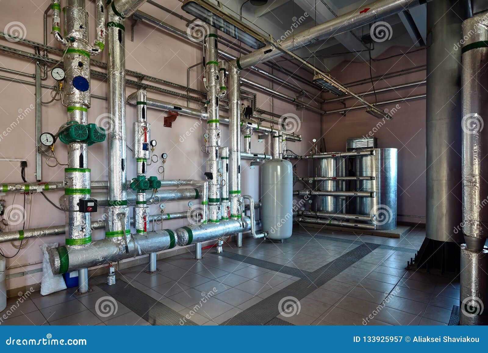 System of Distribution of Coolant through Pipes, Distribution of Stock ...