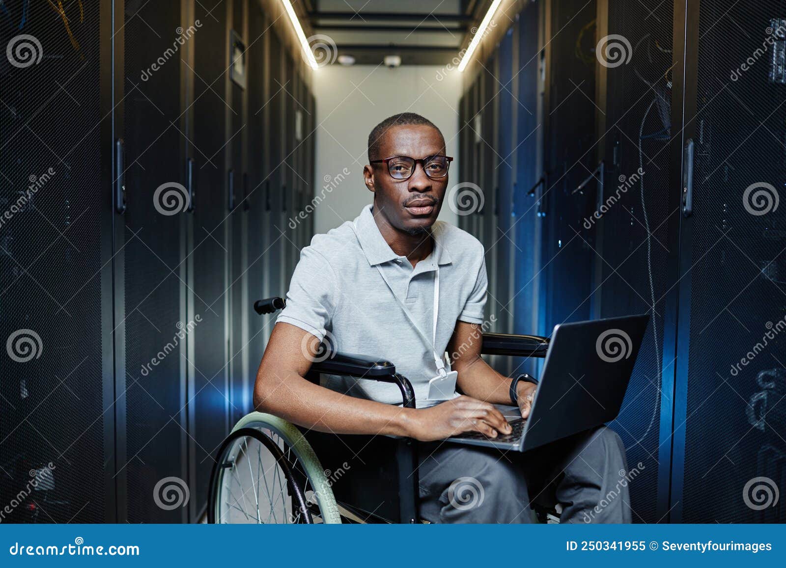 System Engineer with Disability Stock Image - Image of engineer, male ...