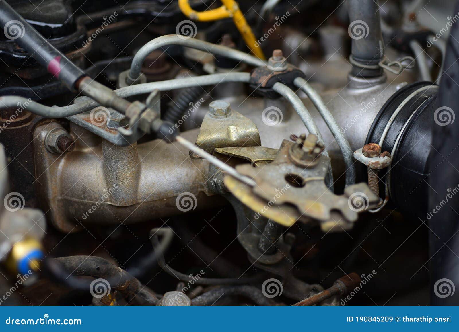 System Equipment in the Engine Compartment Stock Image - Image of ...