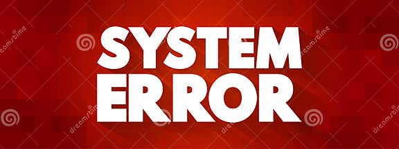 System Error Text Quote, Concept Background Stock Illustration ...