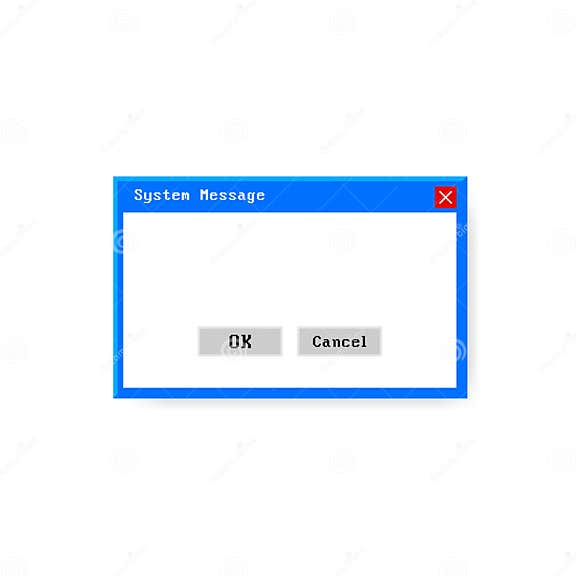System Error Vector Icon Failure Pc Interface. Error Message Computer ...