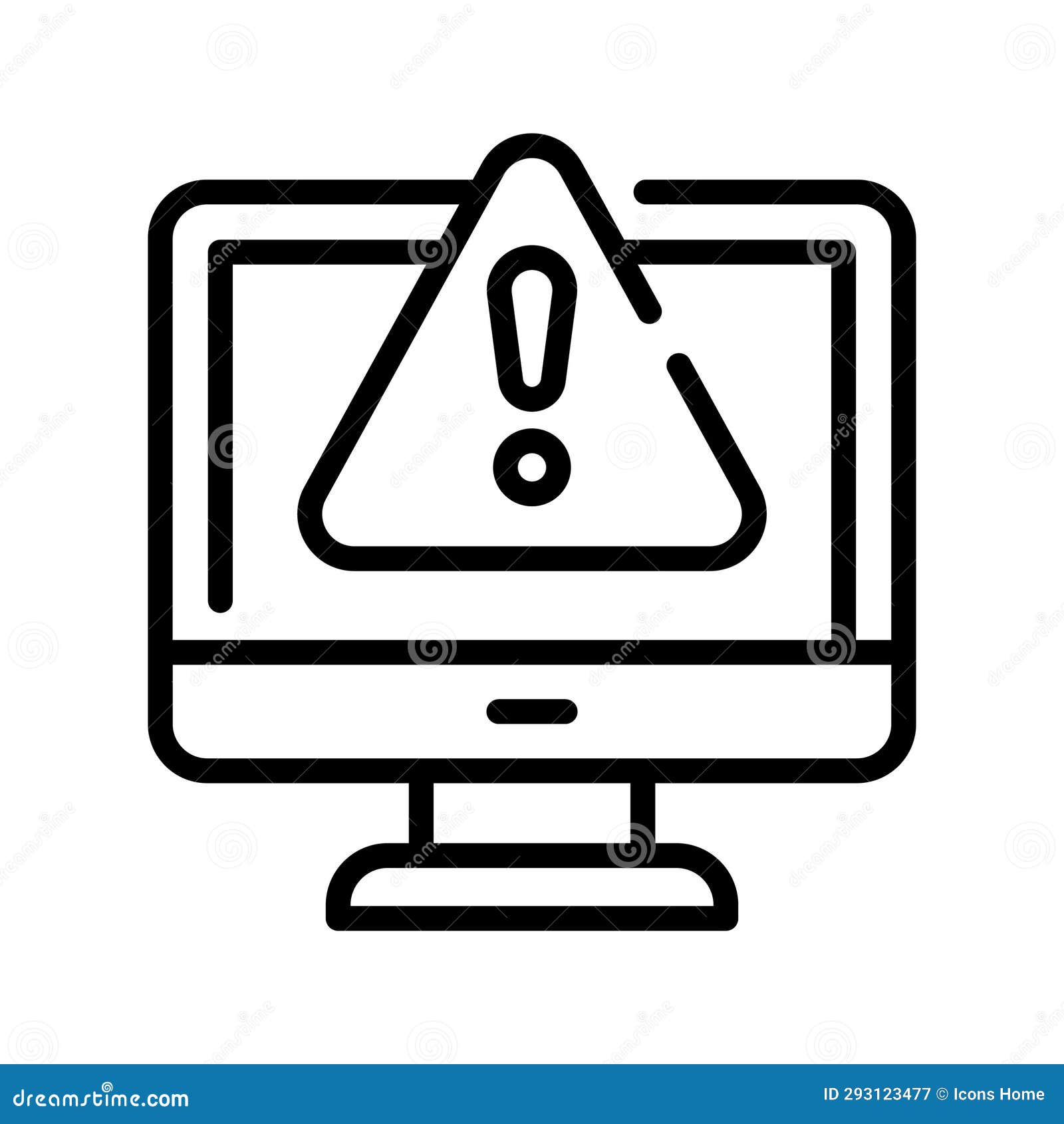 System Error Warning for Webpage, Banner, Presentation, Social Media ...