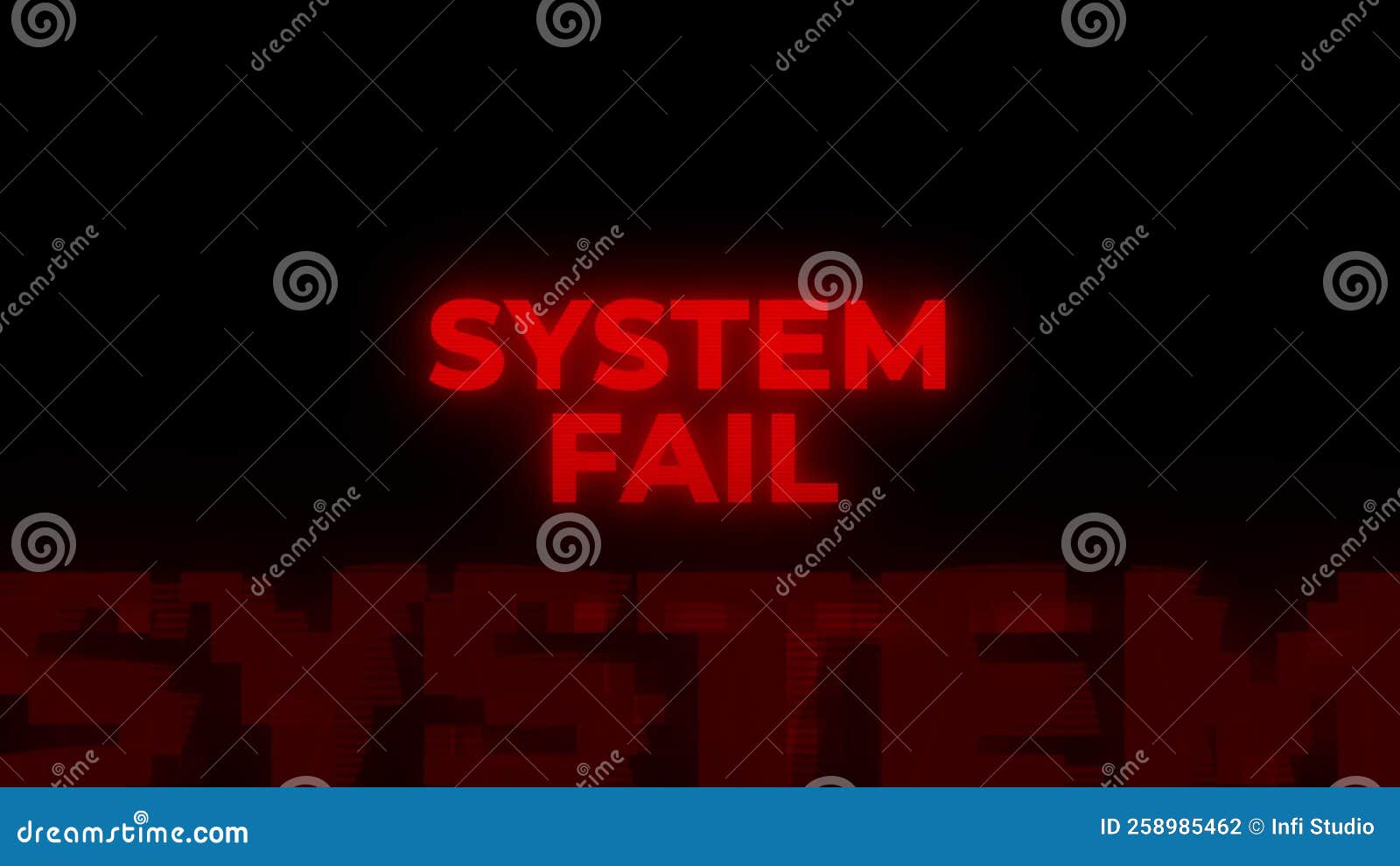 System Fail Red Warning Error Alert Computer Virus Alert Hacking ...