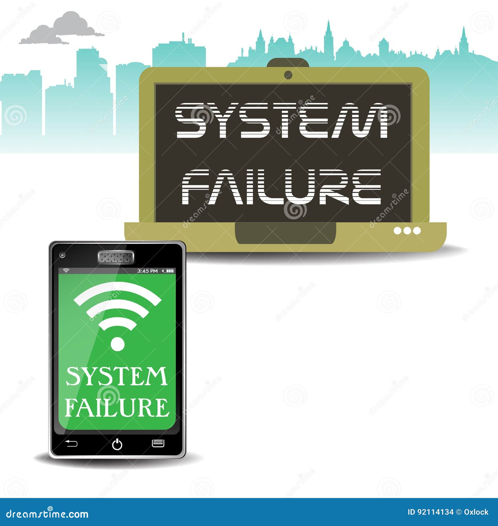 System Failure And Overheating Computer On A Desktop Royalty-Free Stock ...