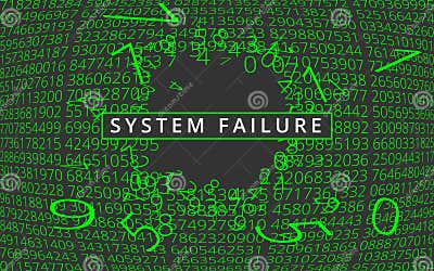 System failure background. stock vector. Illustration of data - 85985406