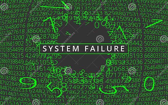 System failure background. stock vector. Illustration of data - 85985406