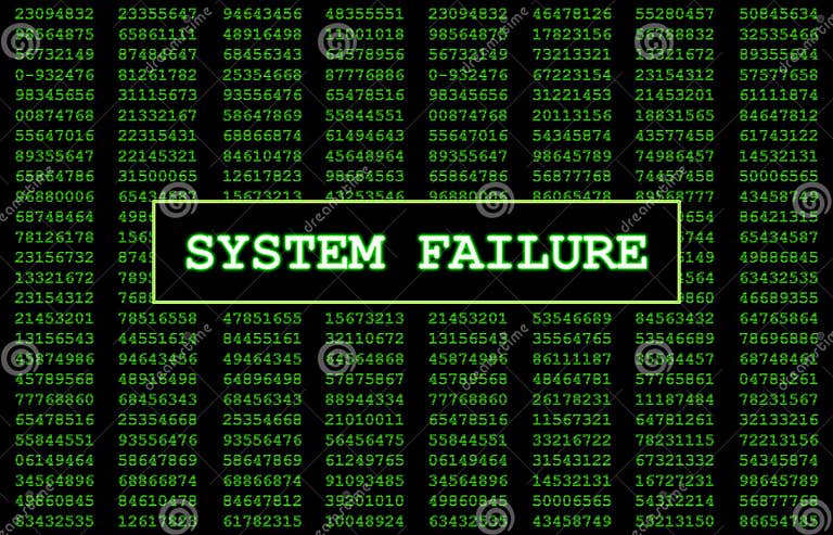 System Failure stock illustration. Illustration of error - 47874465