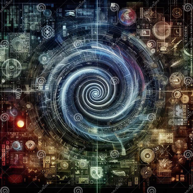 System Failure a Distorted Glitchy Matrix Code Effect with a Dar Stock ...