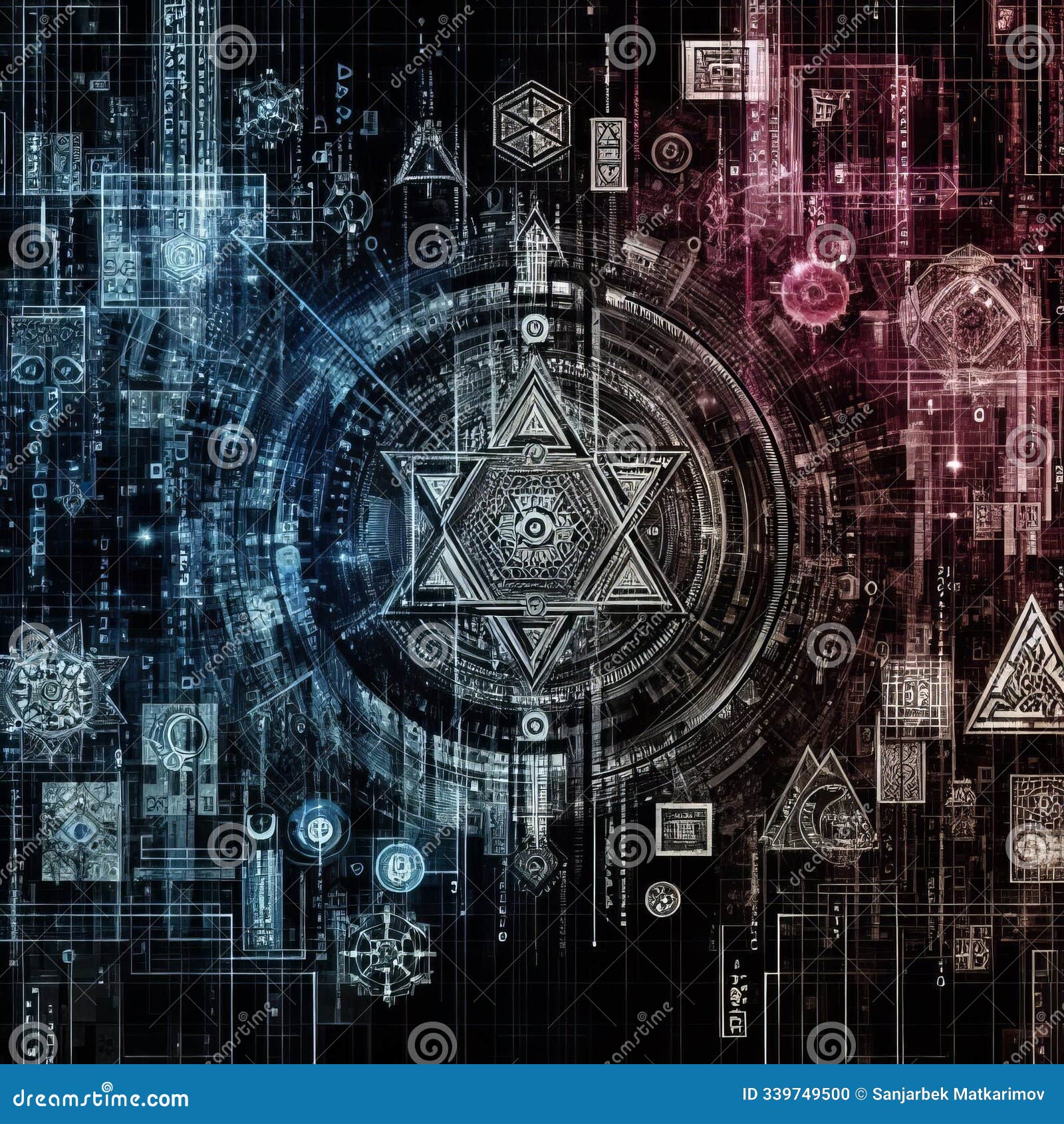 System Failure a Distorted Glitchy Matrix Code Effect with a Dar Stock ...