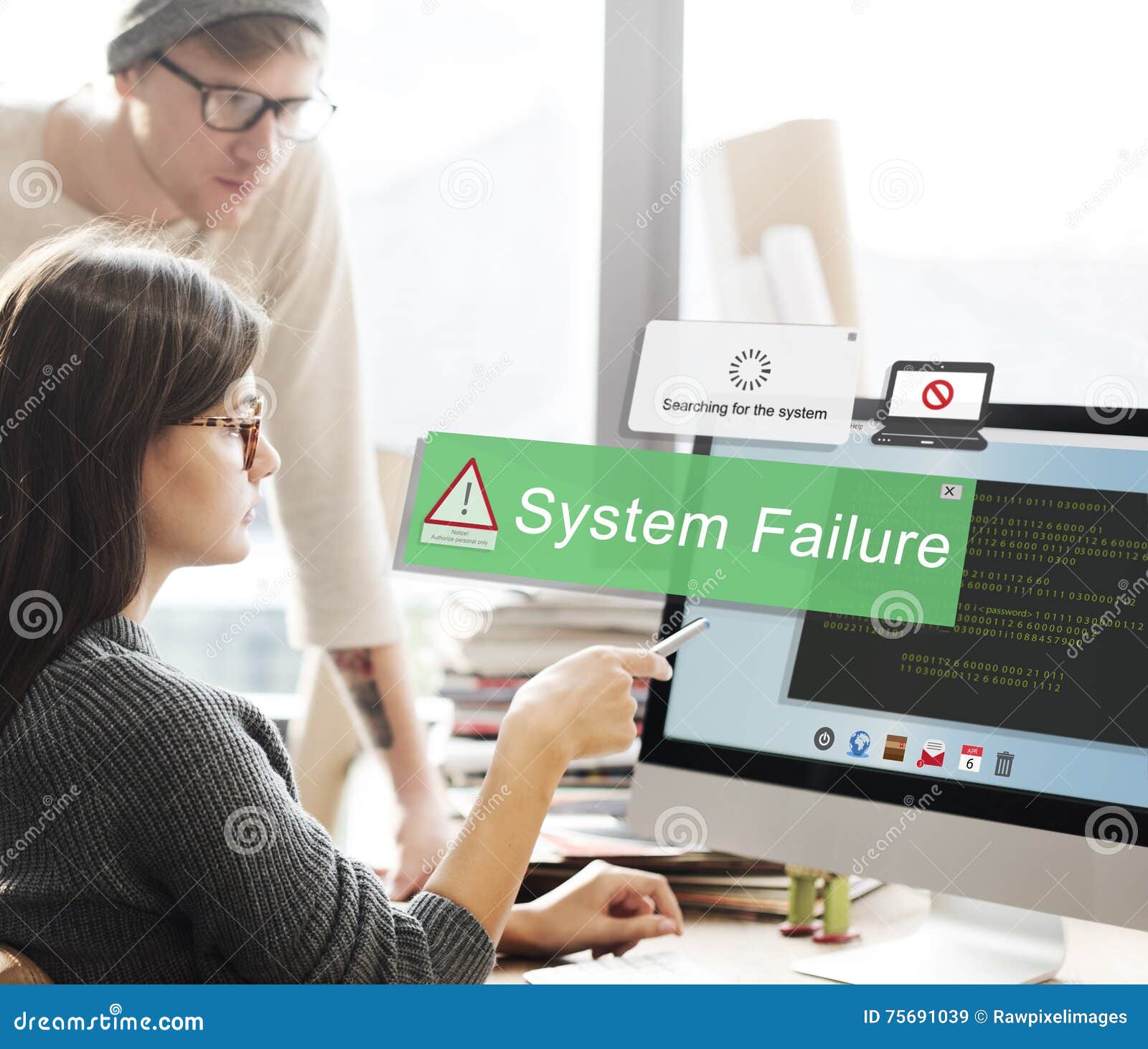 System Failure Error Detection Defeat Concept Stock Image - Image of ...