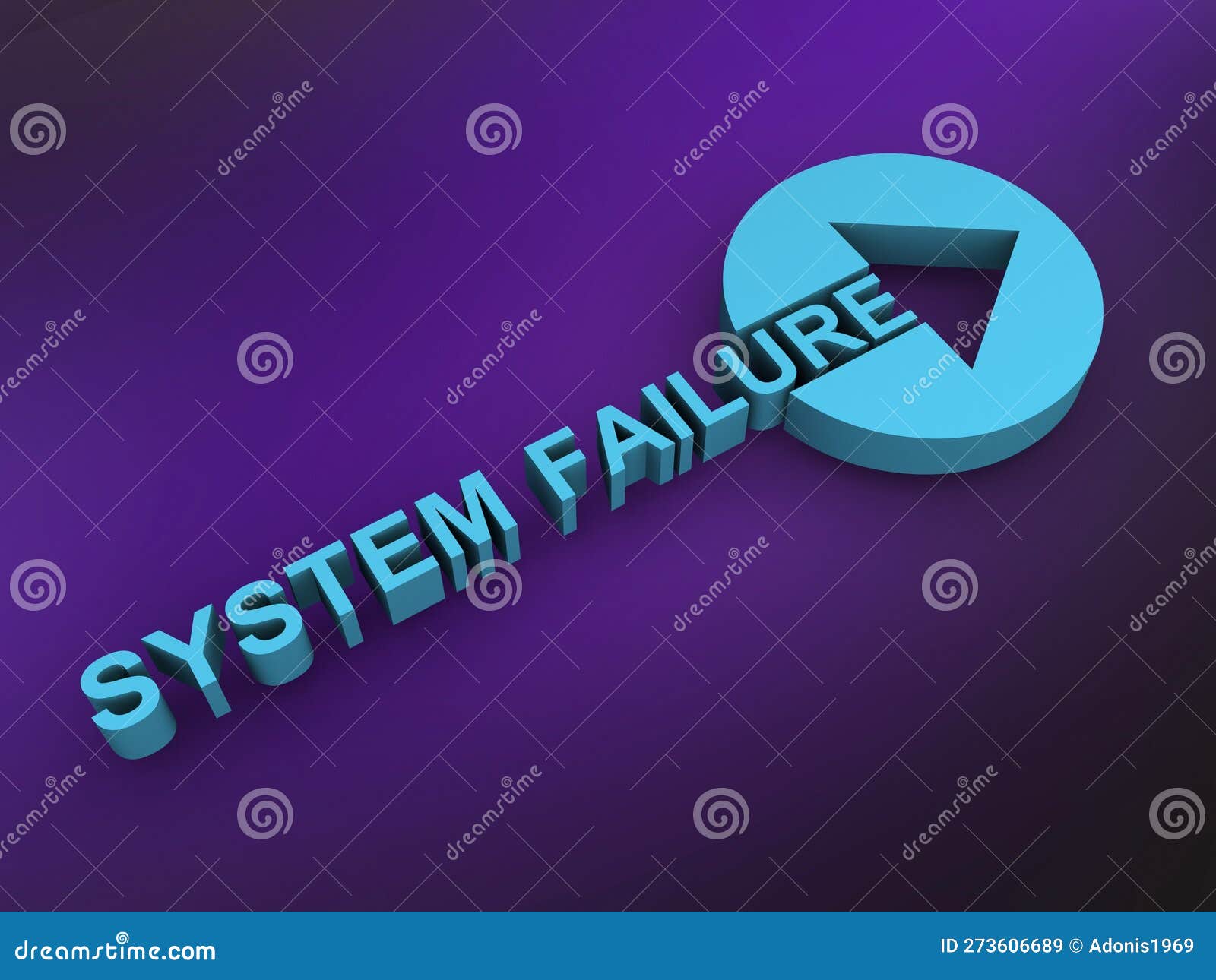 System Failure Word on Purple Stock Illustration - Illustration of ...