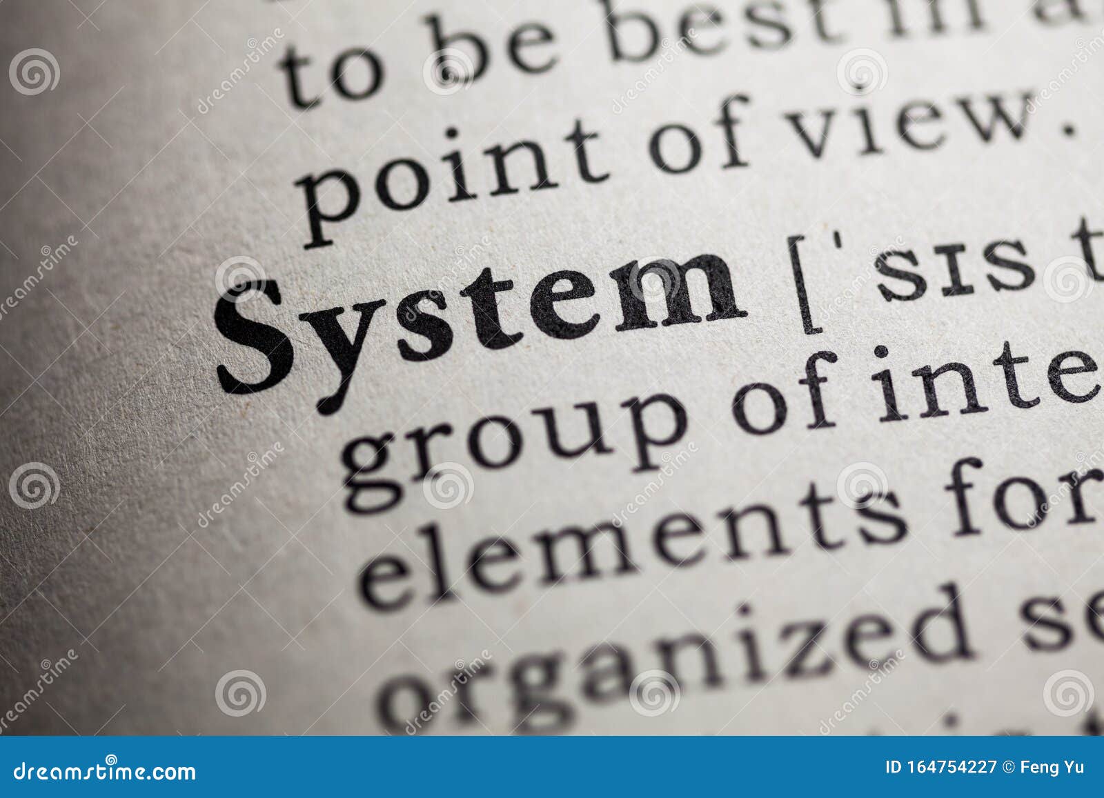 Definition of the Word System Stock Image - Image of fake, page: 164754227