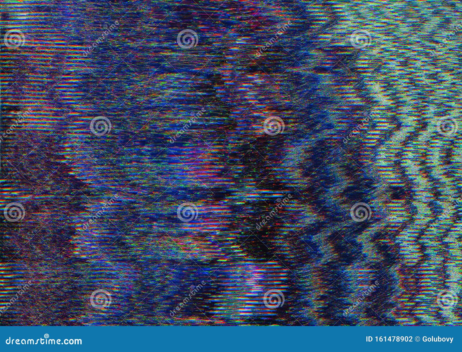 System Glitch Video Damage Blue Pixel Static Noise Stock Photo - Image ...