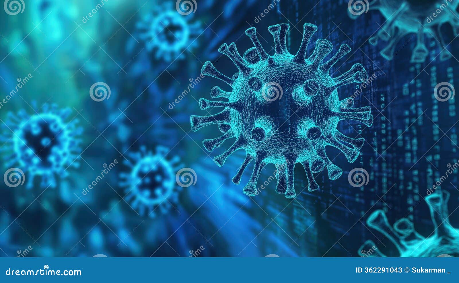 System Hacking Virus with Info Message. Stock Illustration ...