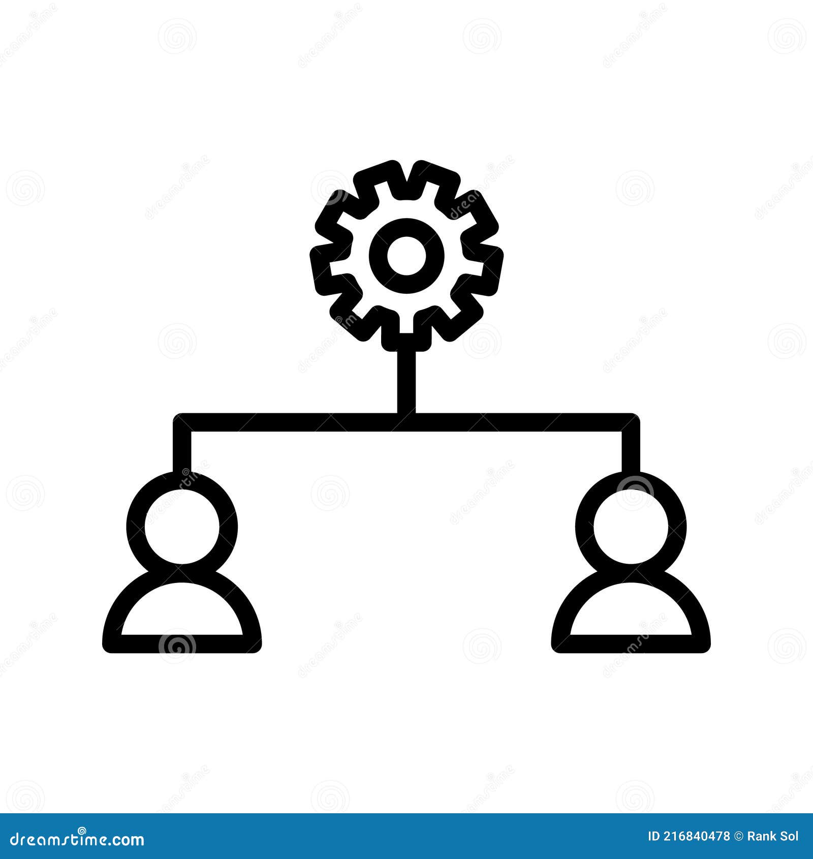 Isolated Hierarchy Outline. Structure Vector Element Can Be Used For Hierarchy, Structure, Model ...