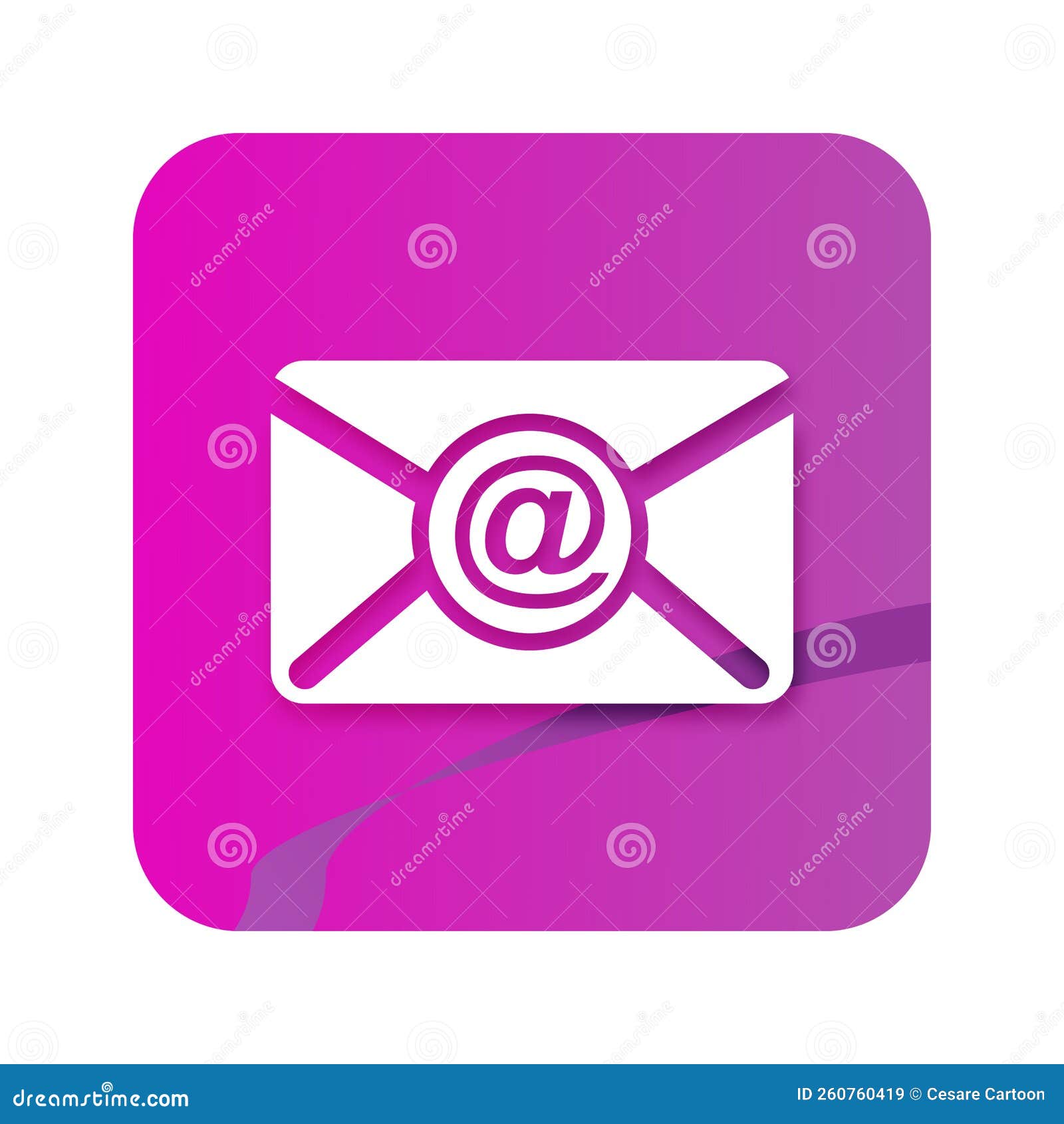 Cartoon button email stock illustration. Illustration of logo - 260760419