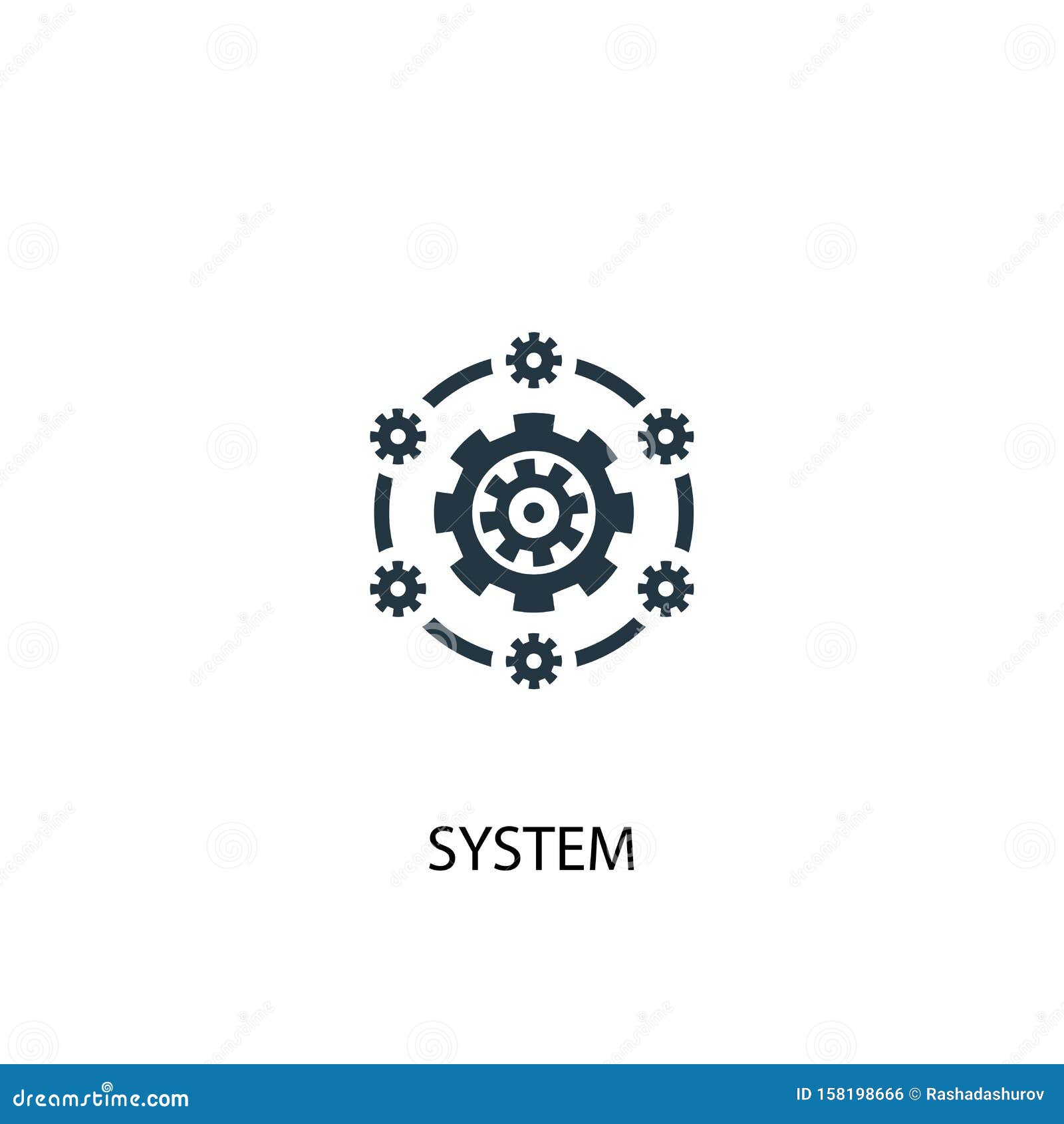 System Icon. Simple Element Illustration Stock Vector - Illustration of ...