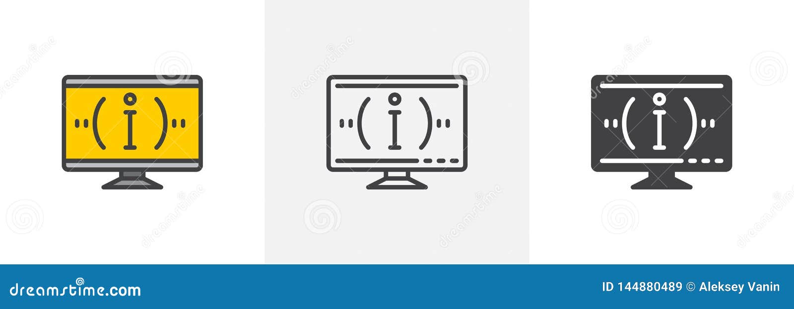 System information icon stock vector. Illustration of color - 144880489