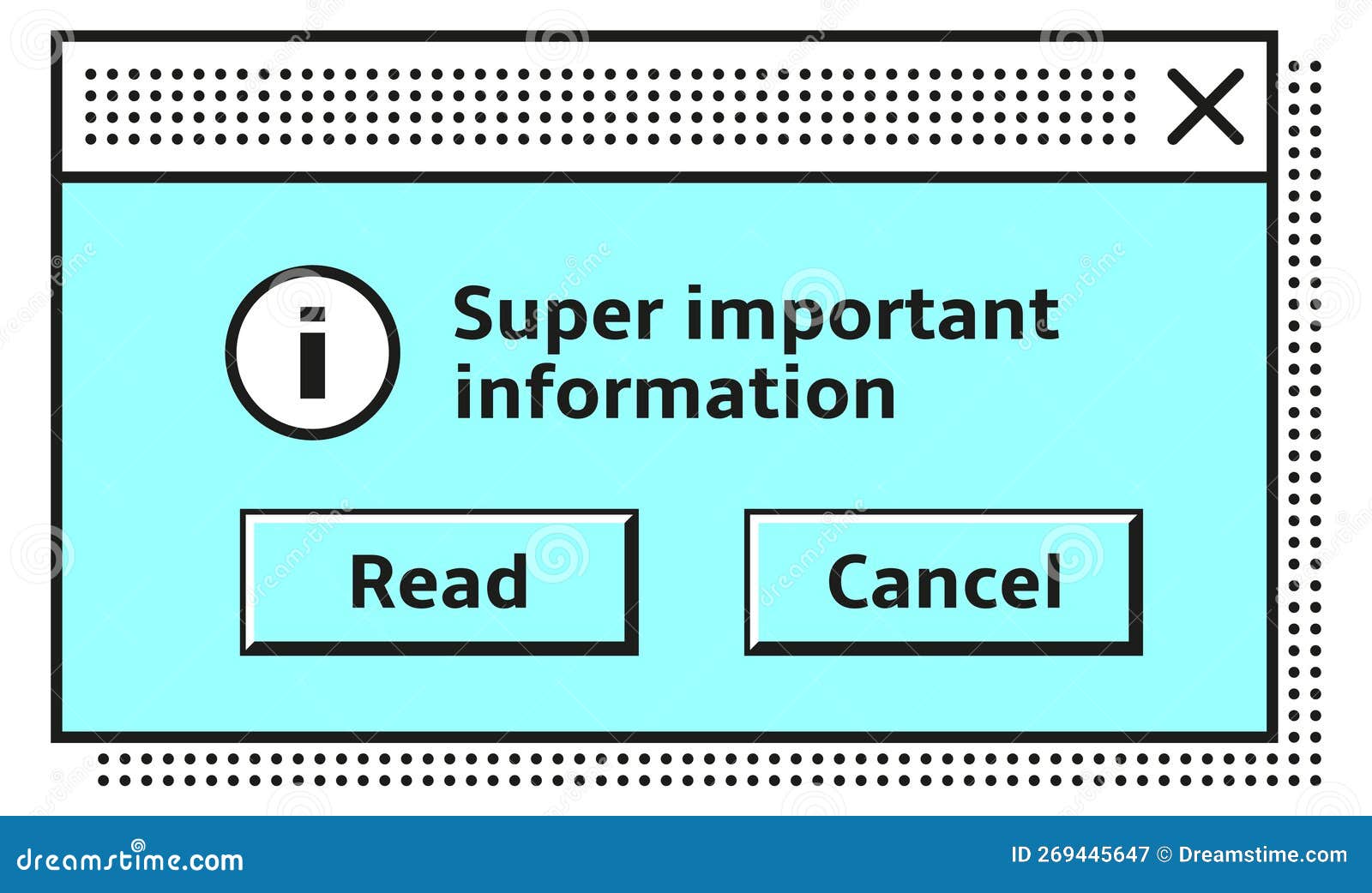System Information Window in Vintage Computer System Style Stock Vector ...