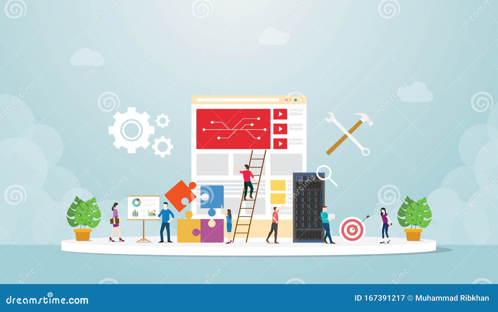 System Integration Information Technology with Engineer and Server ...