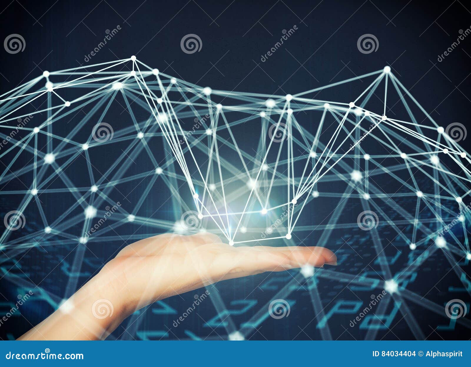 System of Interconnection of Network Stock Photo - Image of digital ...
