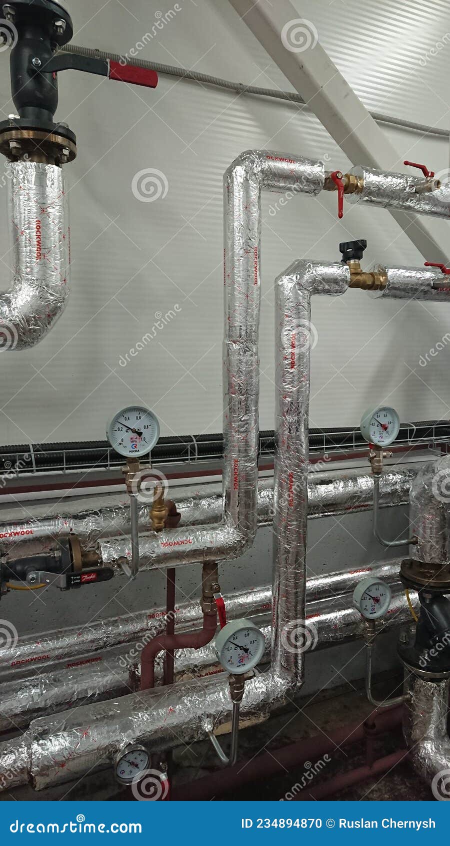 Pipe system . stock photo. Image of plumbing, metal - 234894870