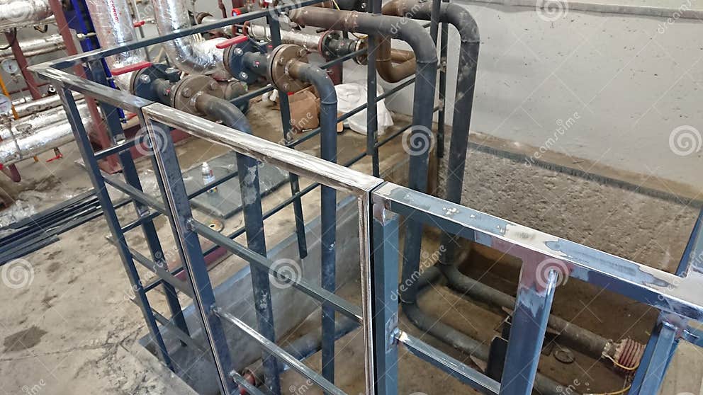 Pipe system . stock image. Image of rust, industrial - 234894923