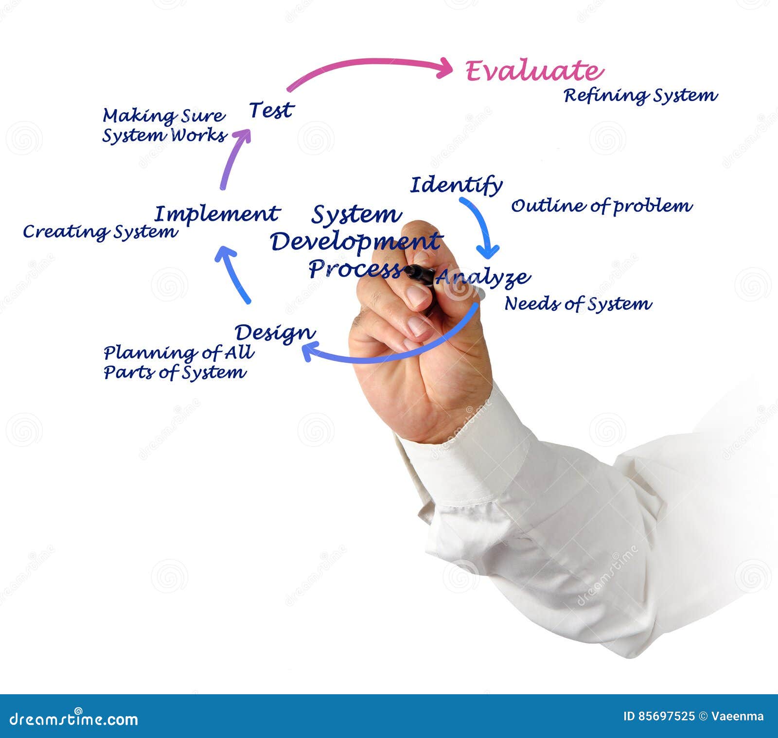 System Life Cycle stock image. Image of life, presenting - 85697525