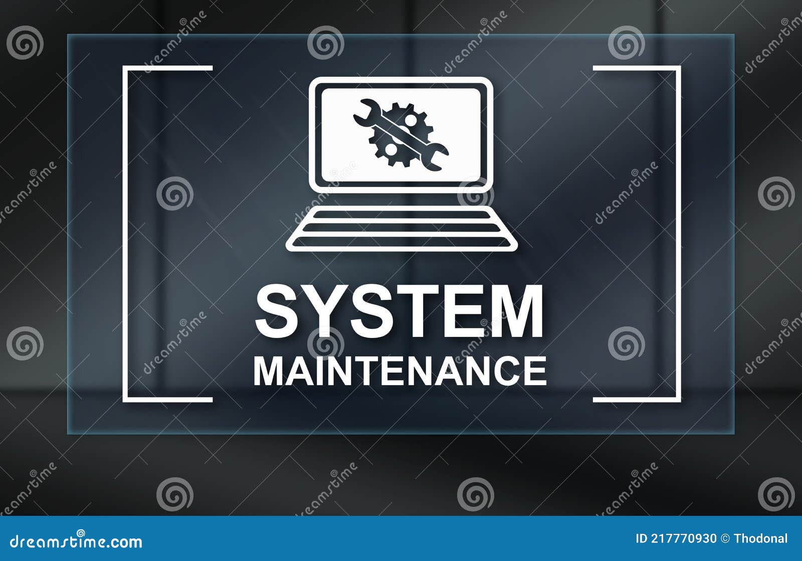 Concept of System Maintenance Stock Illustration - Illustration of ...