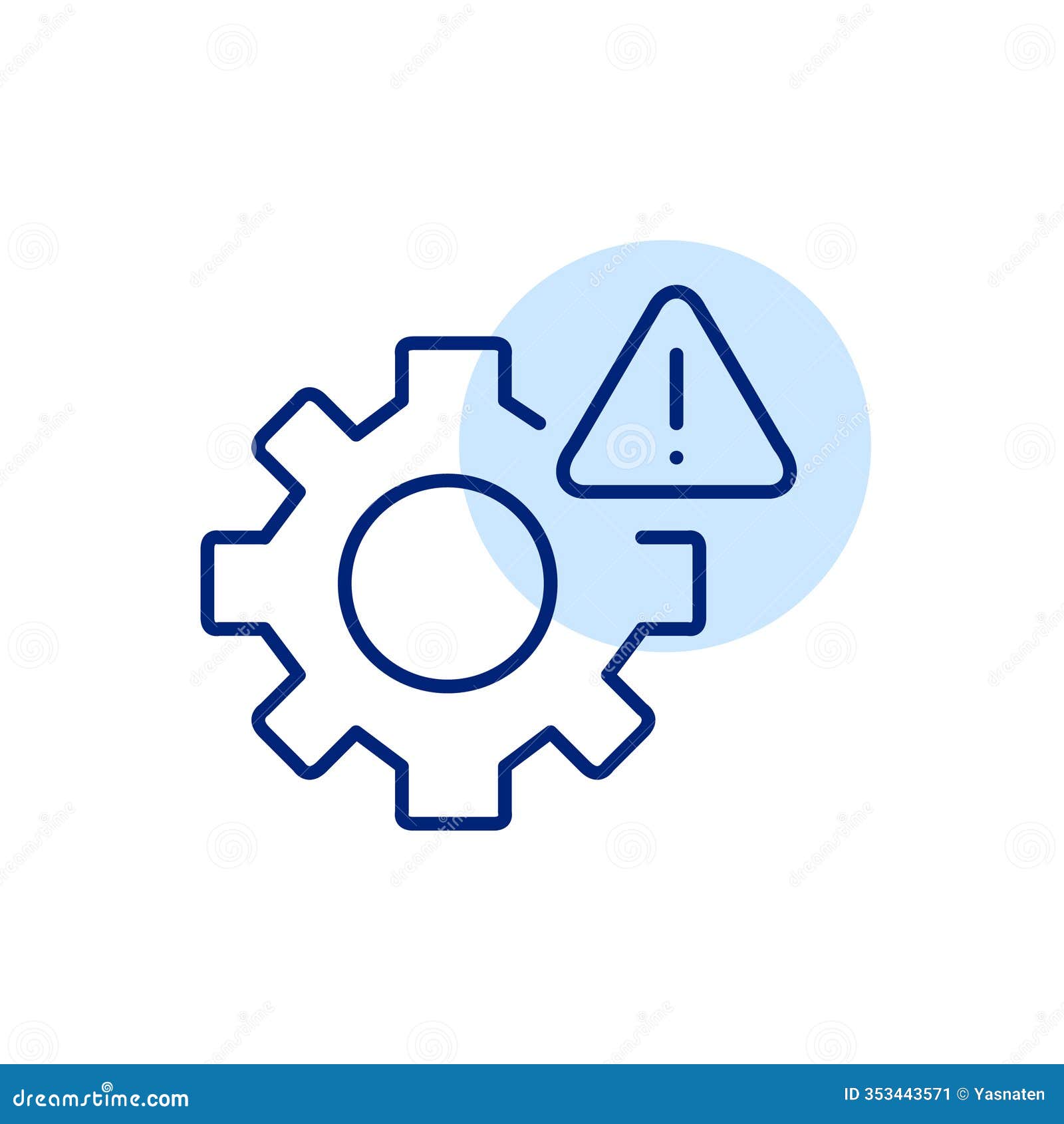 System Malfunction Alert, Critical Danger Notification. Operational or ...