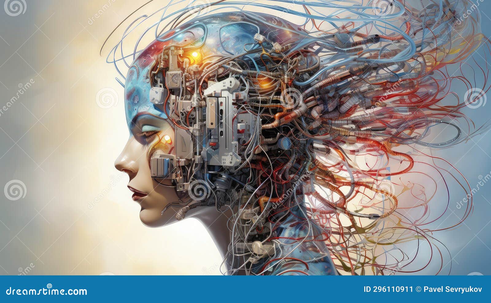 System Neuroprocessor Human Brain Stock Image - Image of health ...