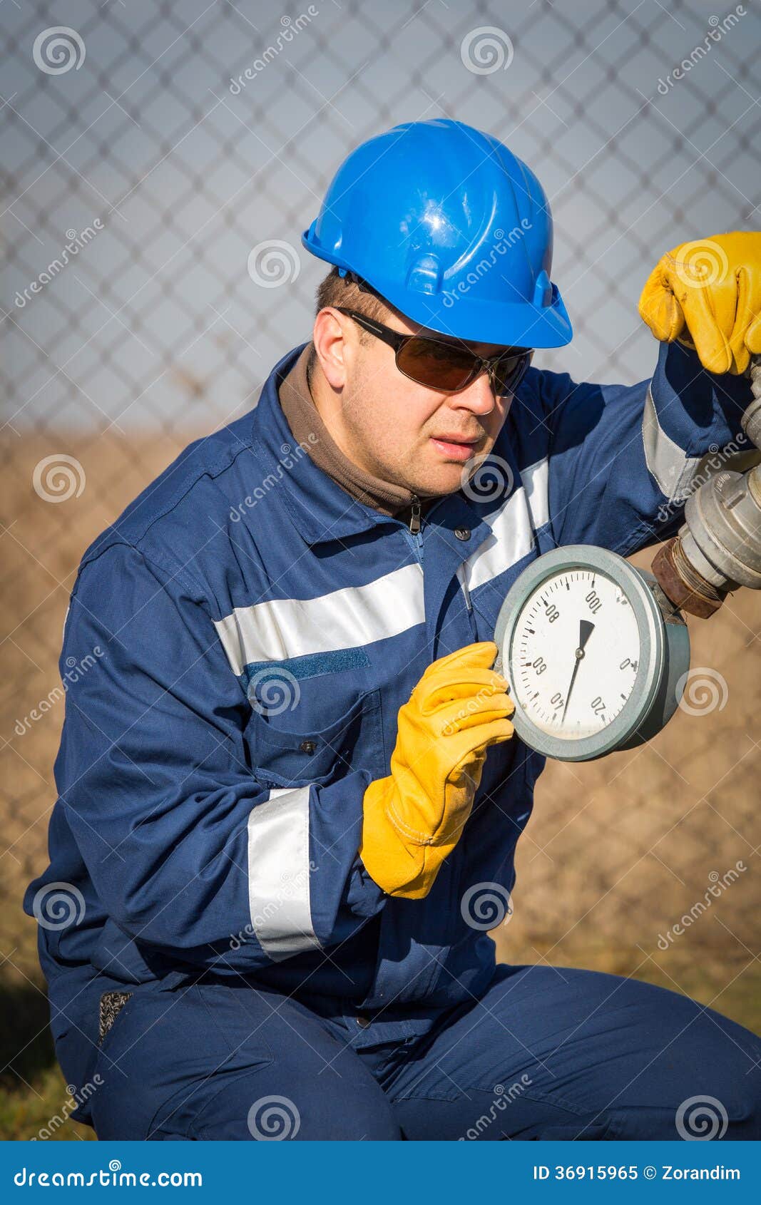 System Operator in Oil and Gas Production Stock Image - Image of adult ...