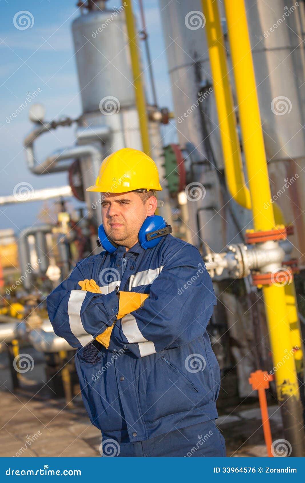 System Operator in Oil and Gas Production Stock Photo - Image of male ...