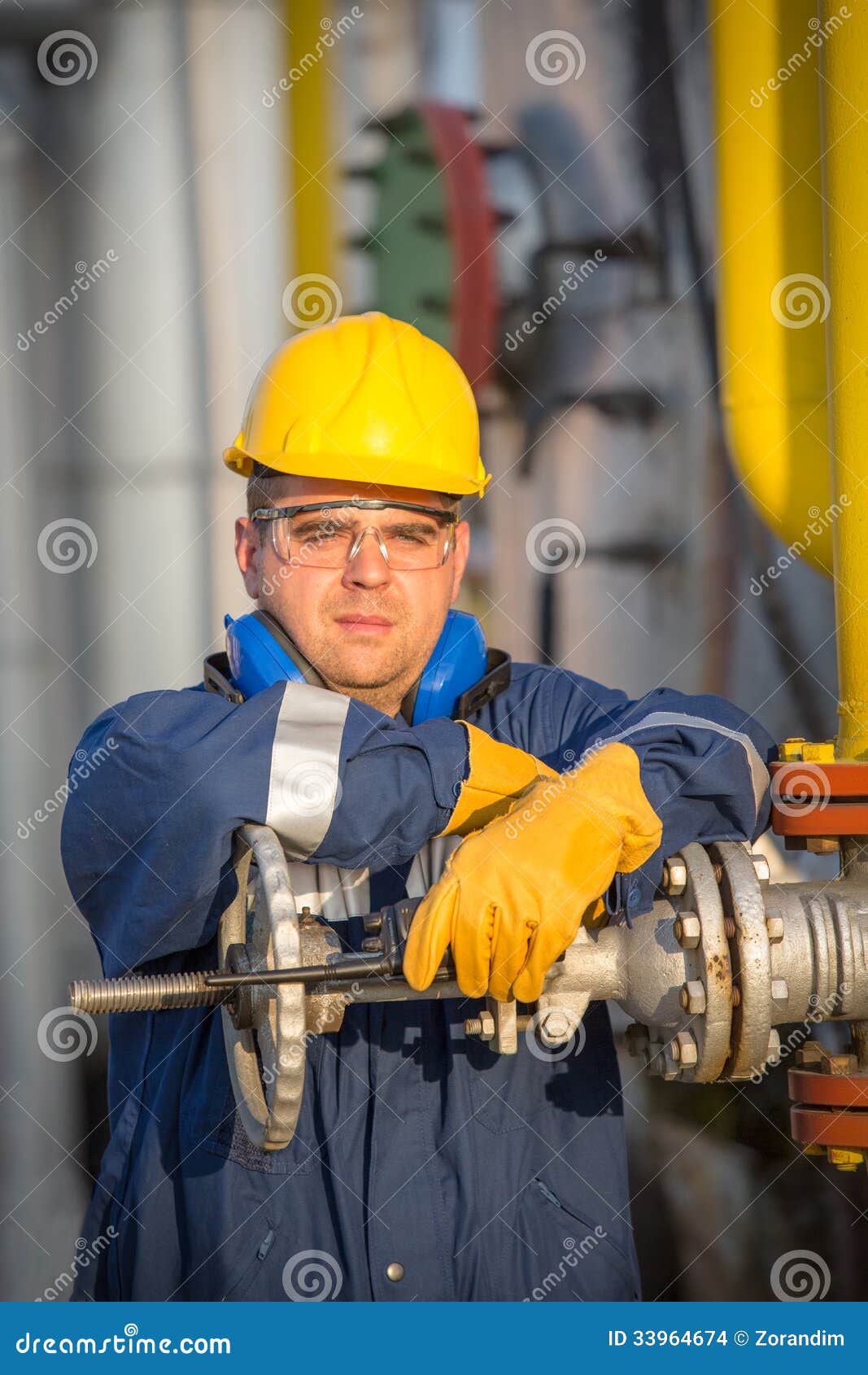 System Operator in Oil and Gas Production Stock Photo - Image of ...