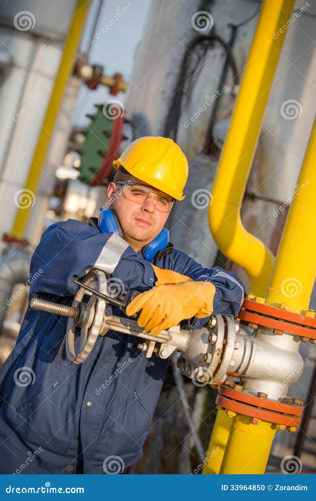 System Operator in Oil and Gas Production Stock Photo - Image of adult ...