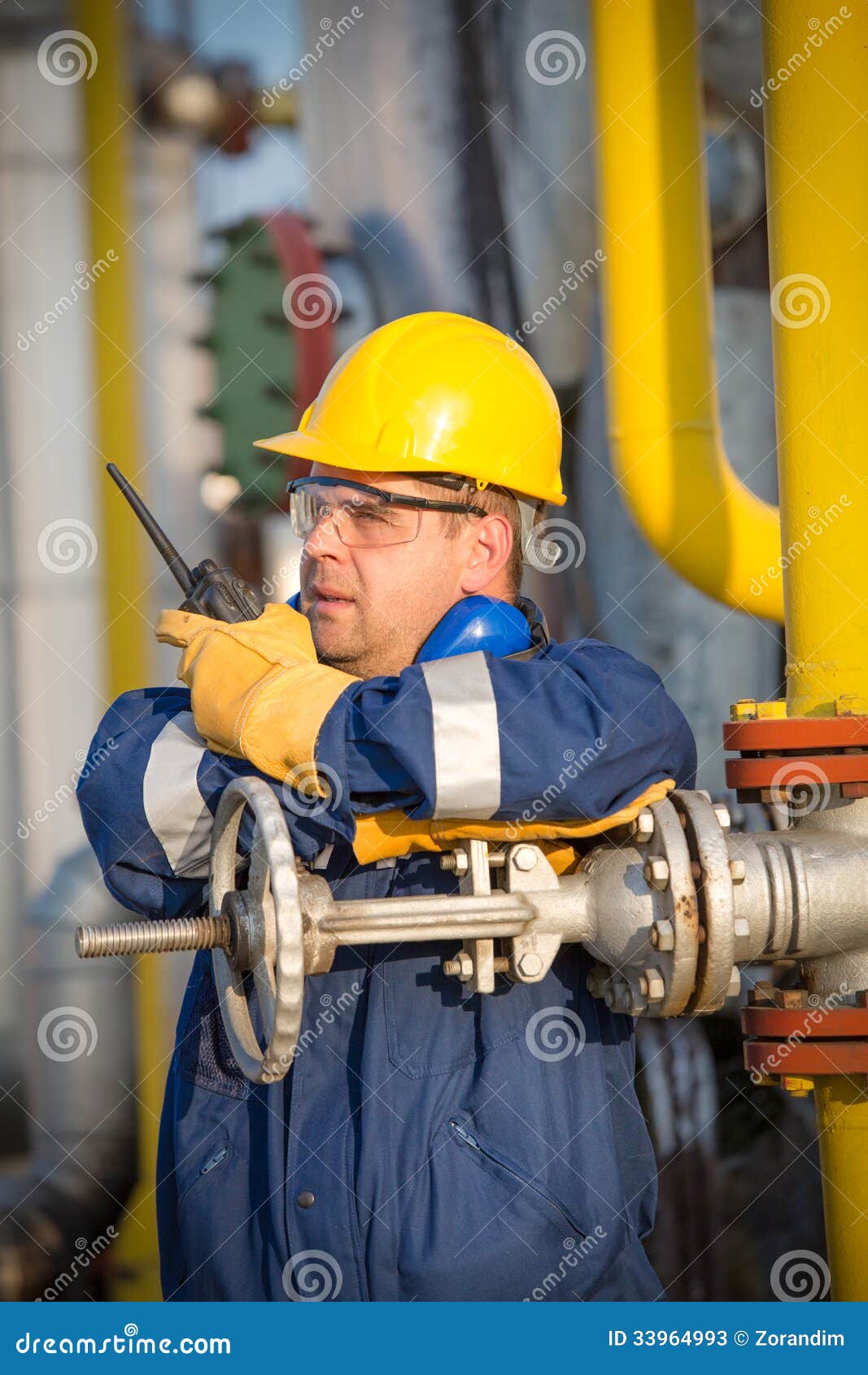 System Operator in Oil and Gas Production Stock Image - Image of ...