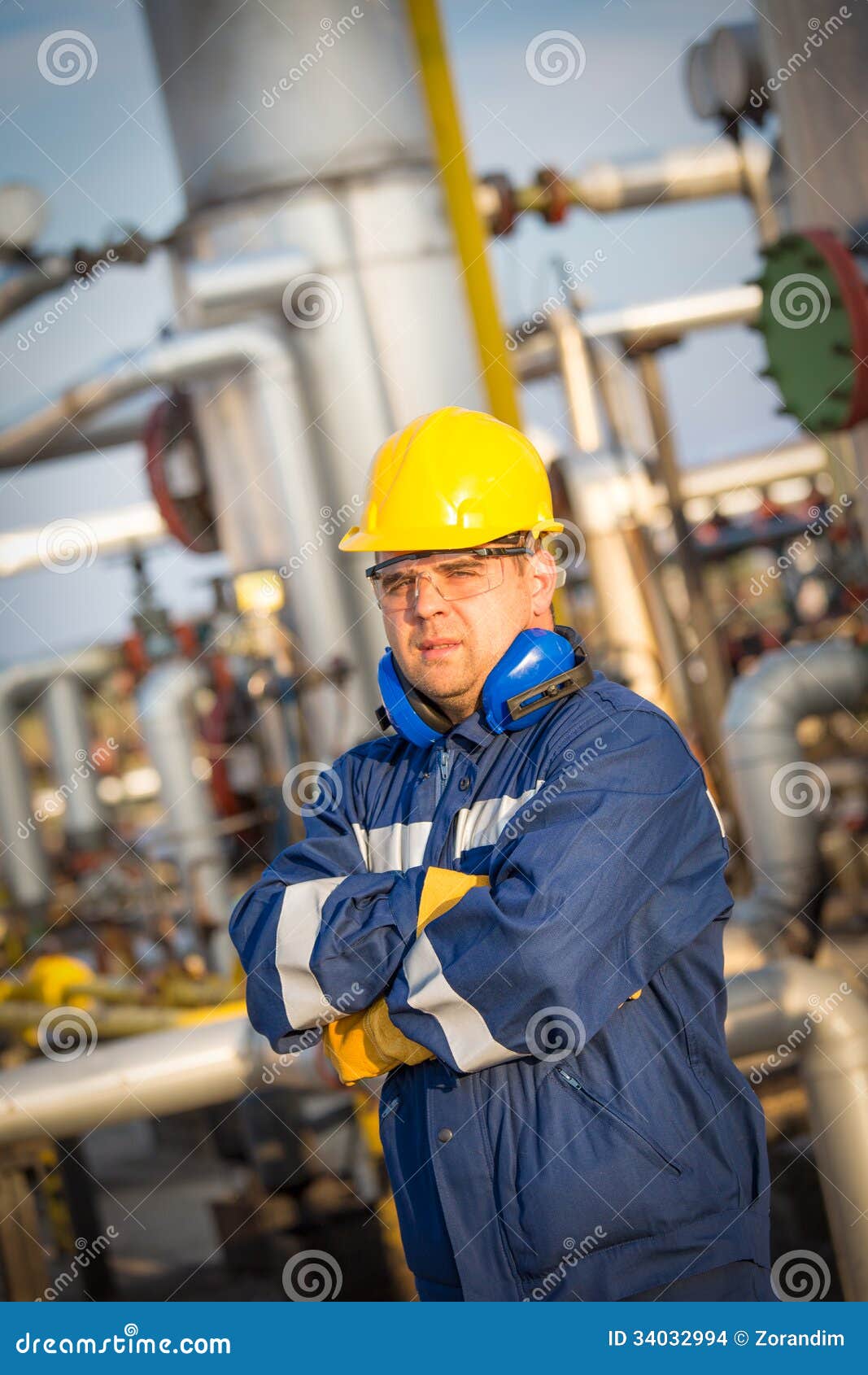 System Operator in Oil and Gas Production Stock Photo - Image of ...