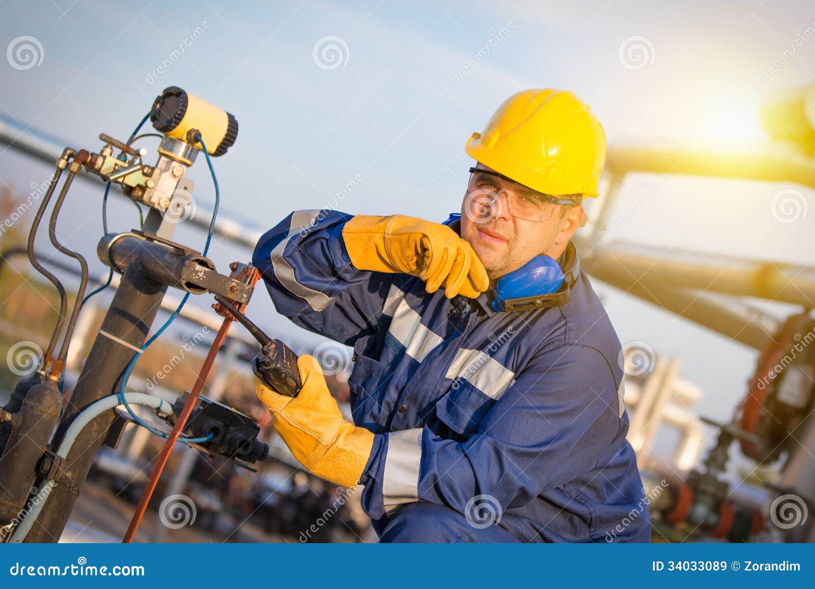 System Operator in Oil and Gas Production Stock Image - Image of ...