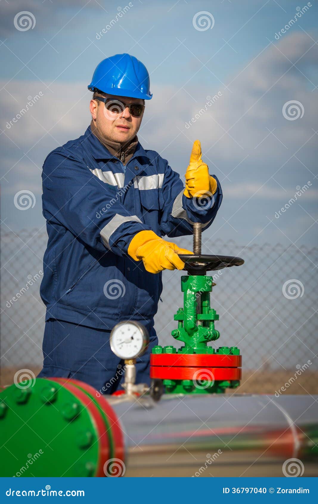 System Operator in Oil and Gas Production Stock Photo - Image of ...