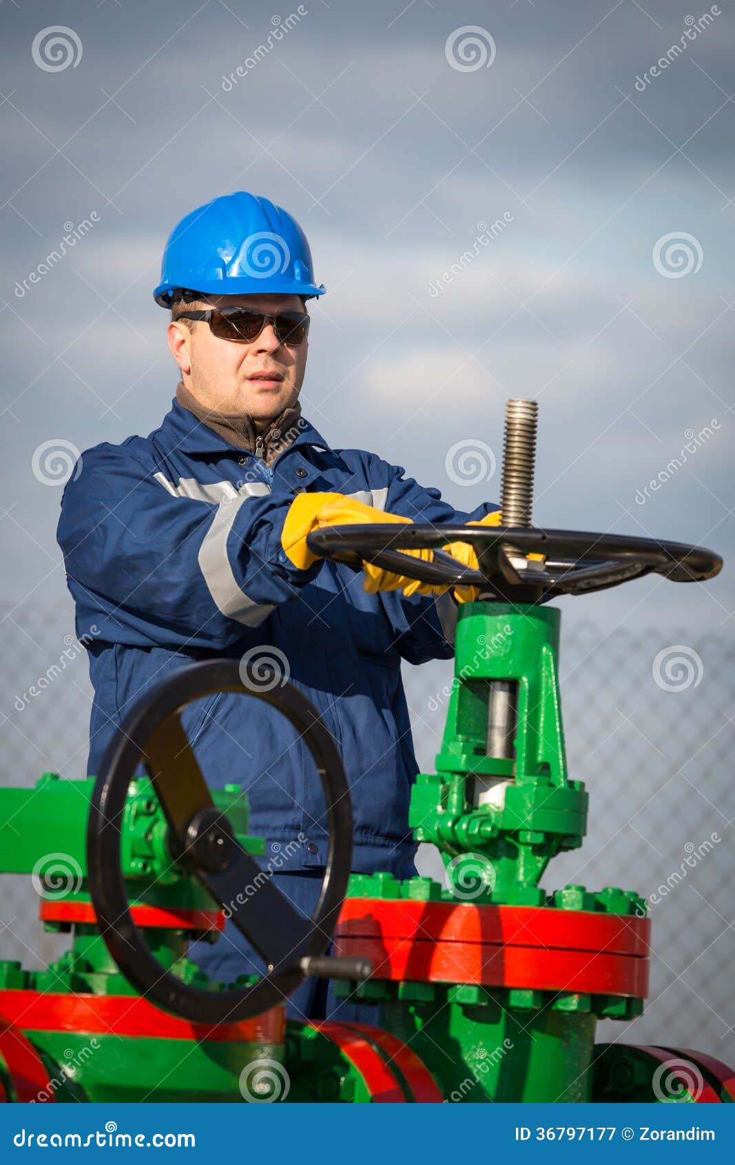 System Operator in Oil and Gas Production Stock Image - Image of ...