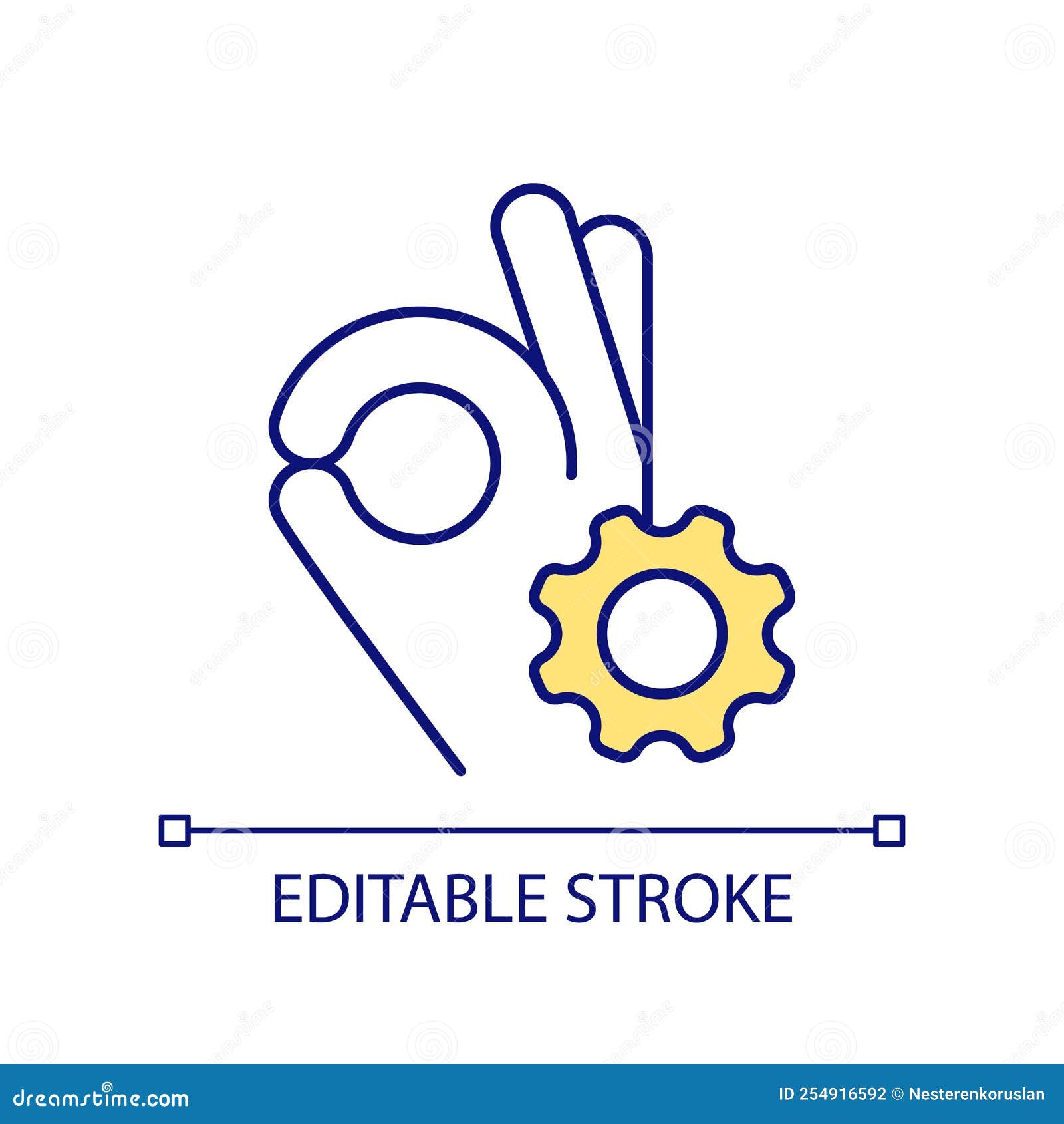 System Optimization RGB Color Icon Stock Vector - Illustration of hand ...