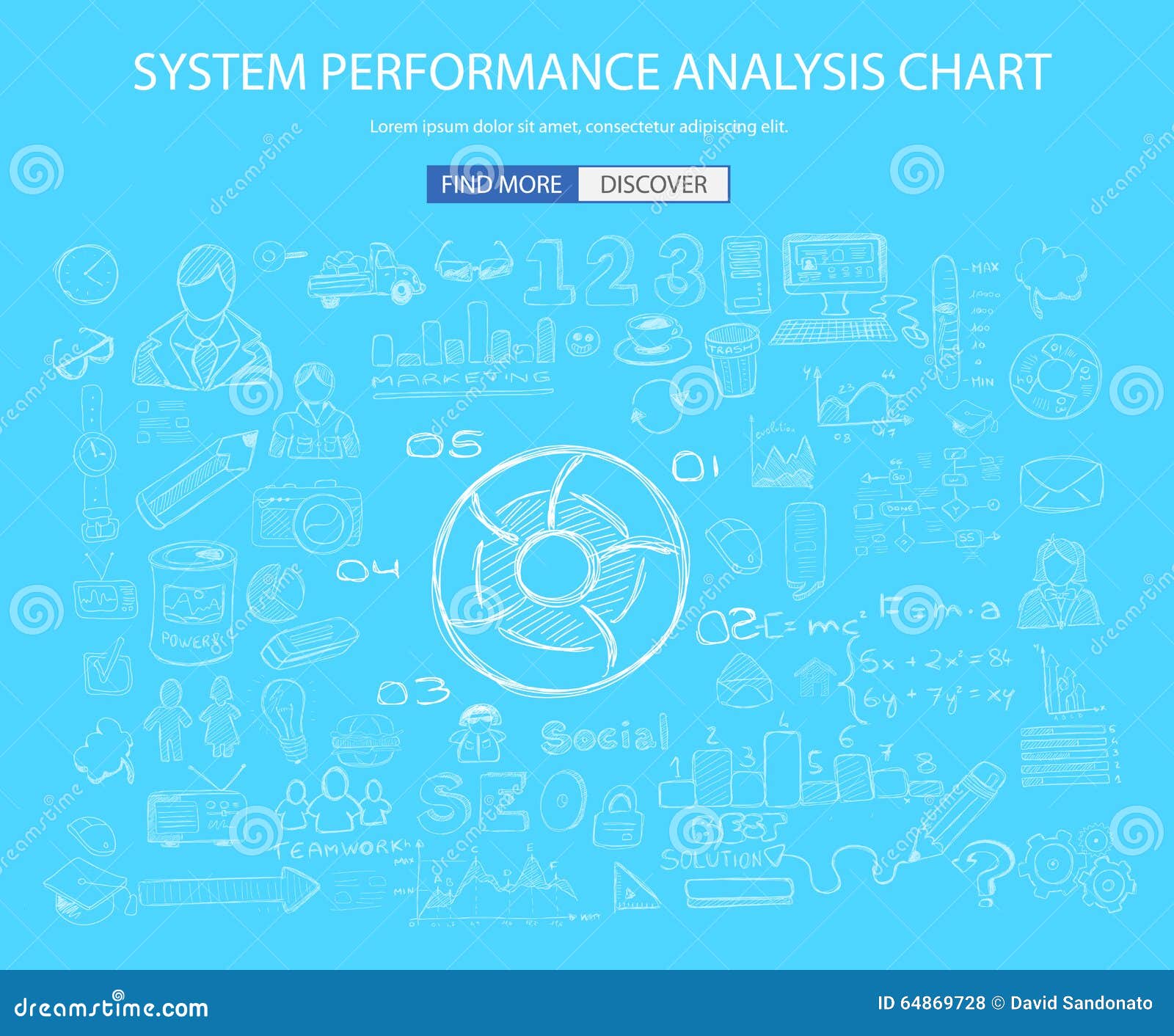 System Performance Analisys Concept Wih Doodle Design Style Vector ...