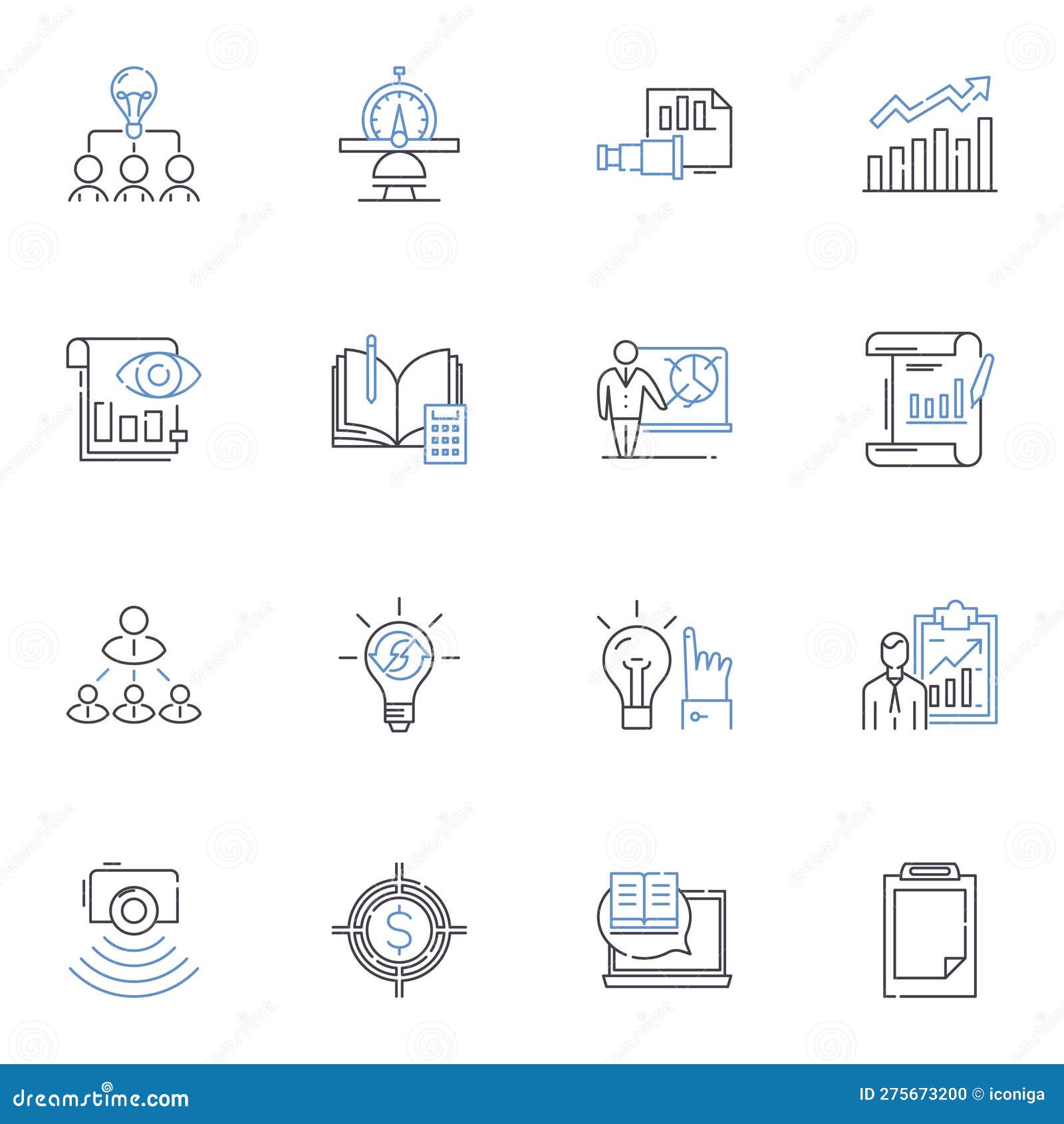 System And Process Line Icons Collection Automation Workflow Optimization Integration