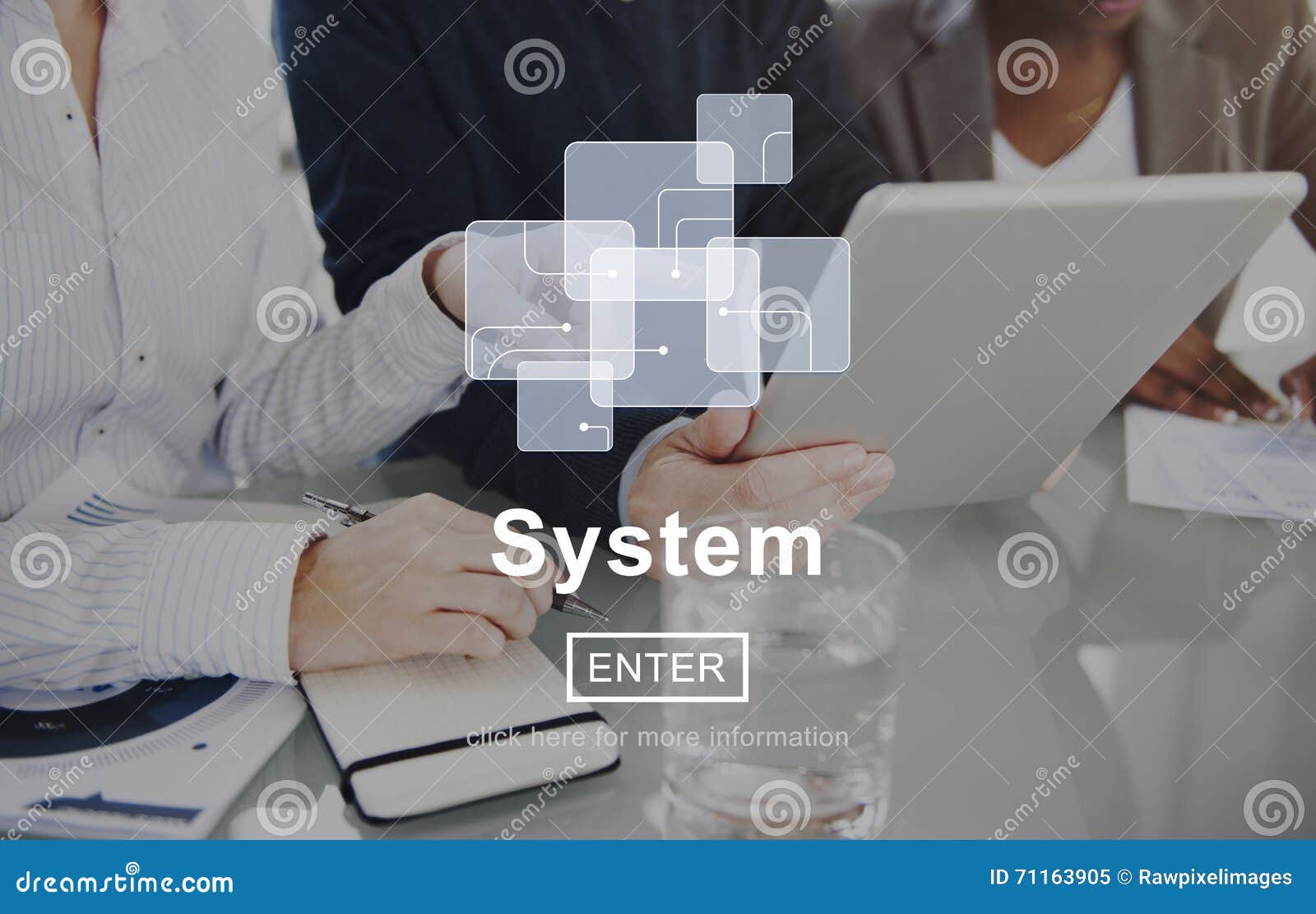 System Progress Production Structure Accessible Concept Stock Image ...