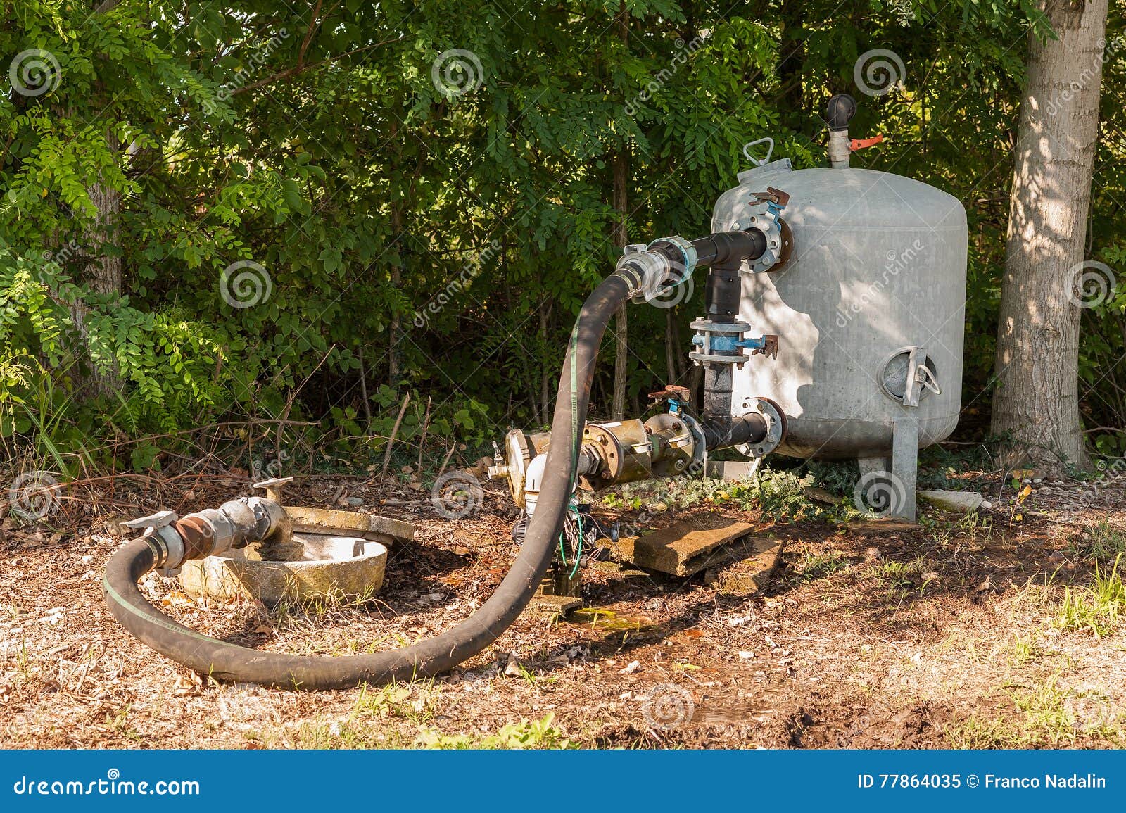 System for Pumping Irrigation Water for Agriculture Stock Image - Image ...