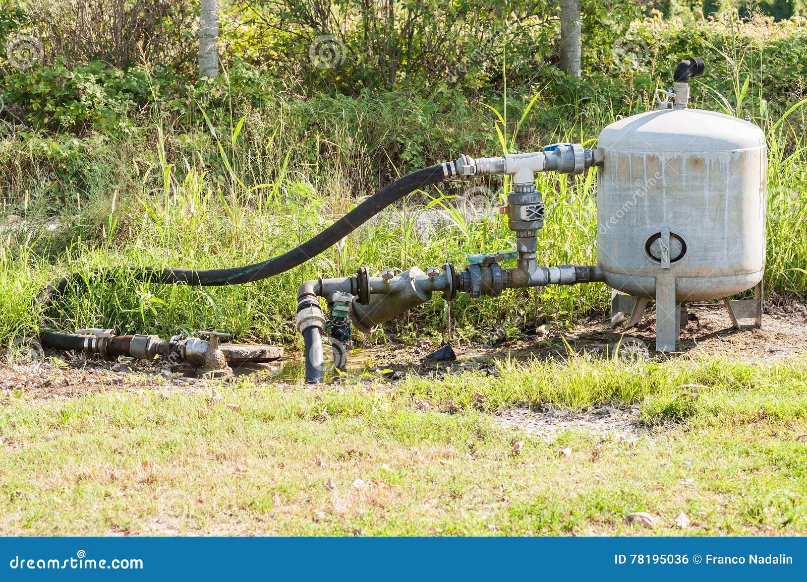 System for Pumping Irrigation Water for Agriculture Stock Photo - Image ...