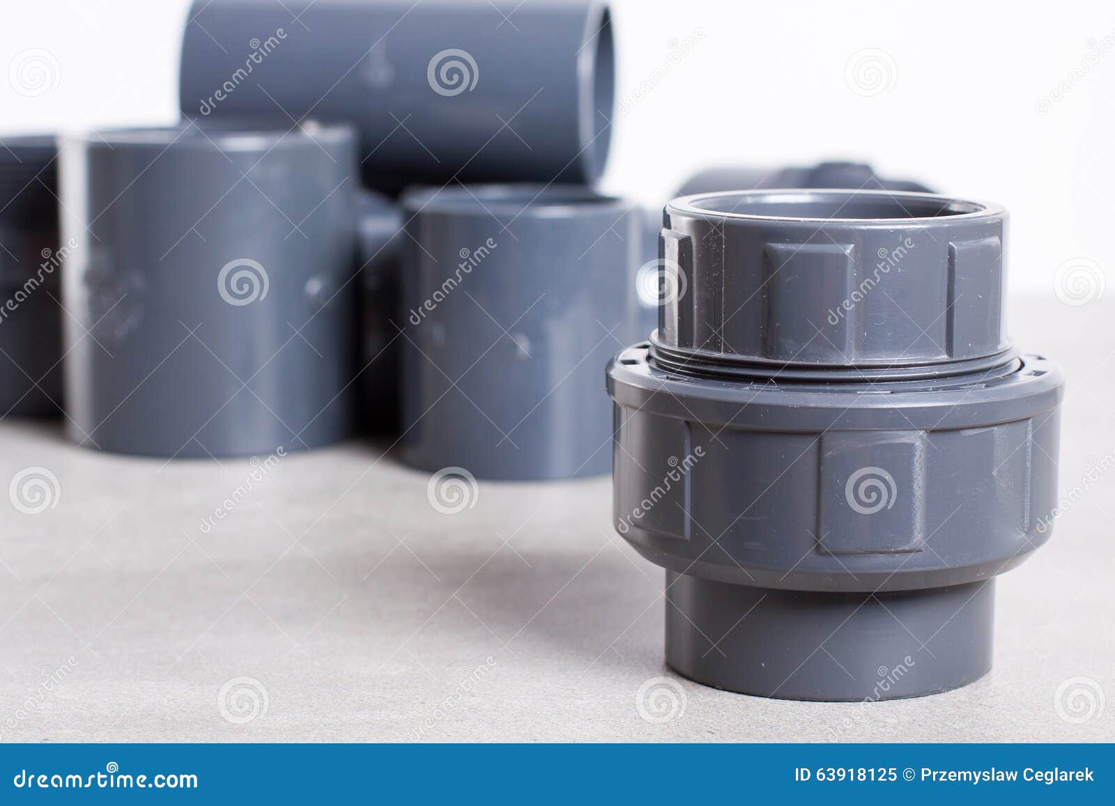 System PVC-U fittings stock image. Image of adapter, plastics - 63918125