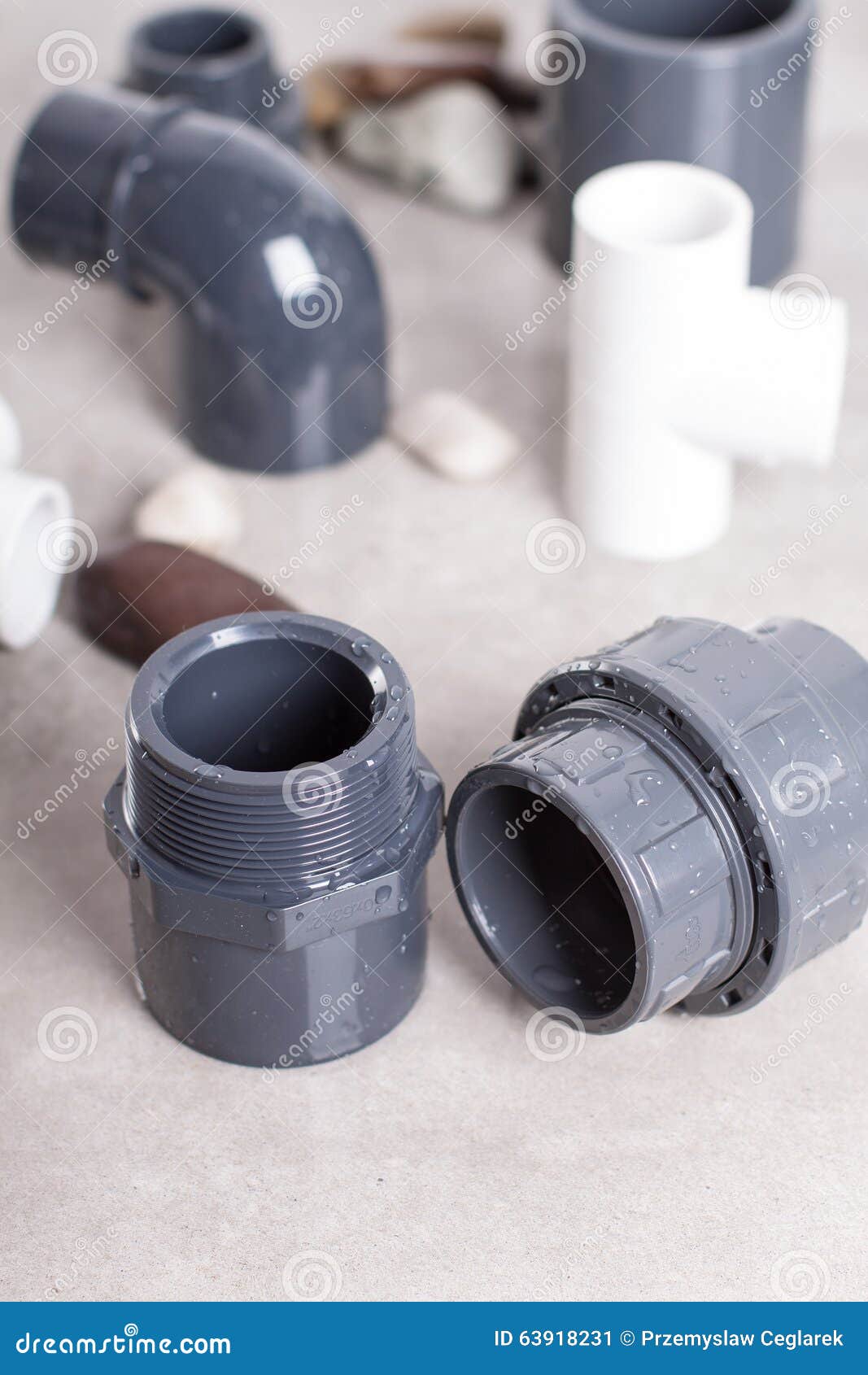 System PVC-U fittings stock image. Image of bath, fittings - 63918231
