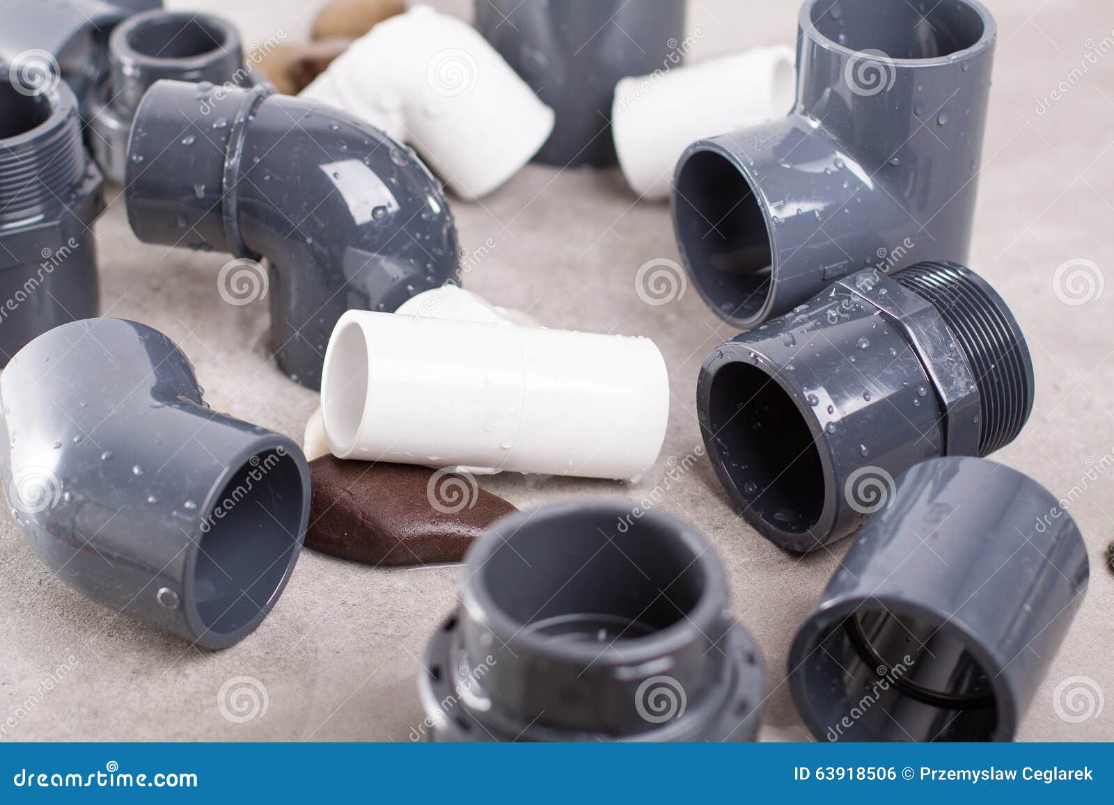 System PVC-U fittings stock photo. Image of cpvc, fitter - 63918506