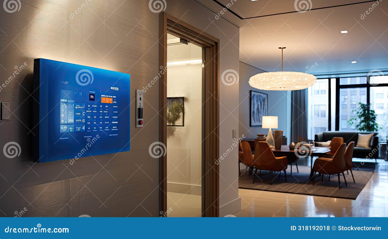 System Reception Technology Stock Illustration - Illustration of panel ...